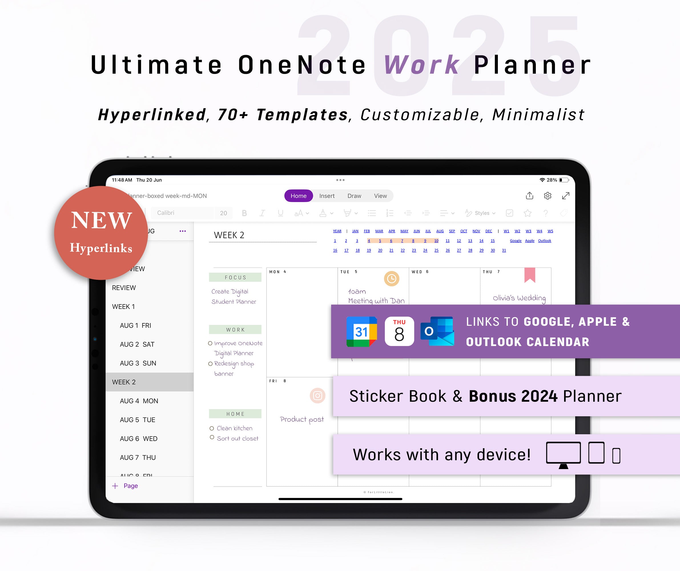 Ultimate OneNote Planner for Professionals 2024 2025 – ForLittleLion
