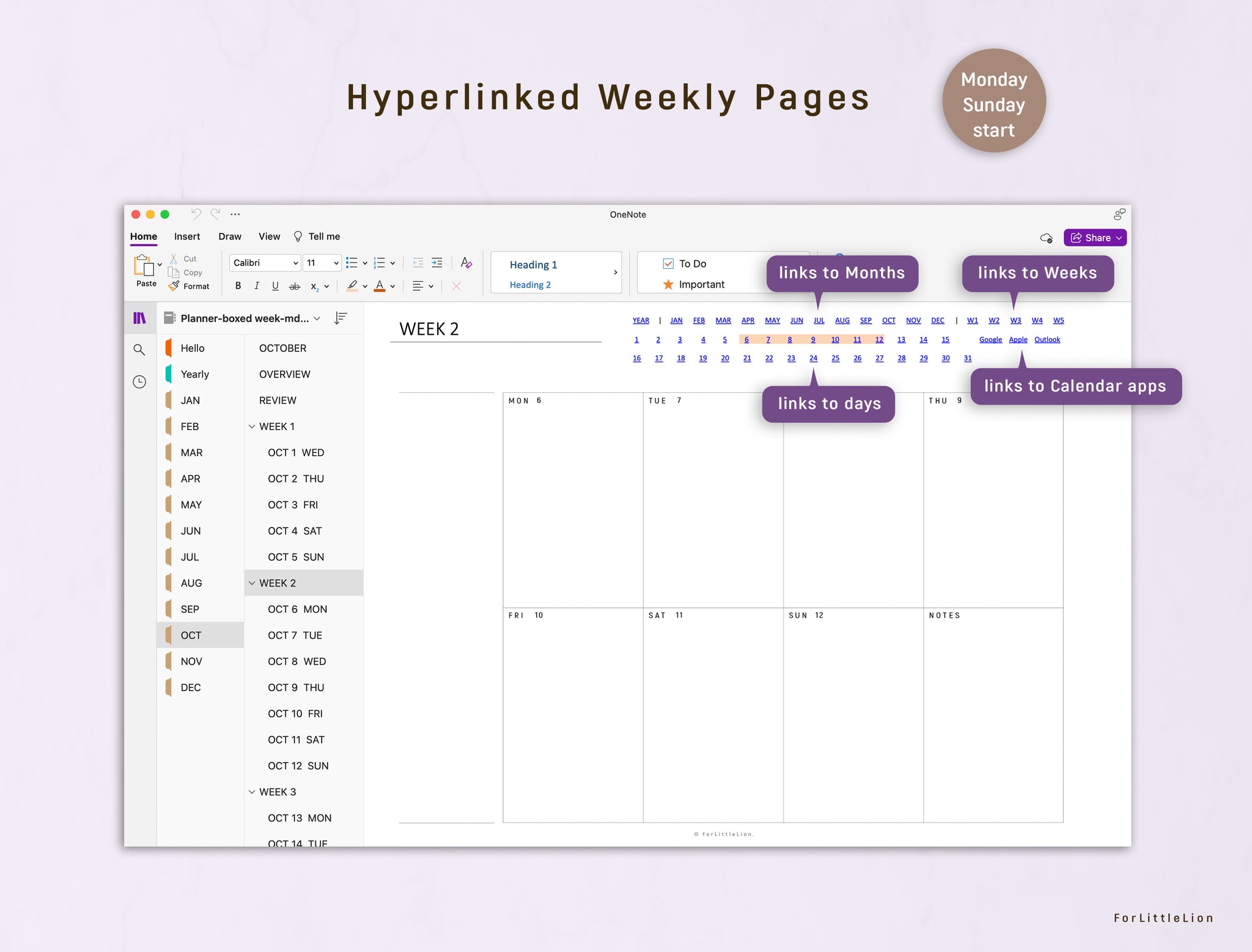 Ultimate OneNote Planner for Professionals 2025 2026 – ForLittleLion