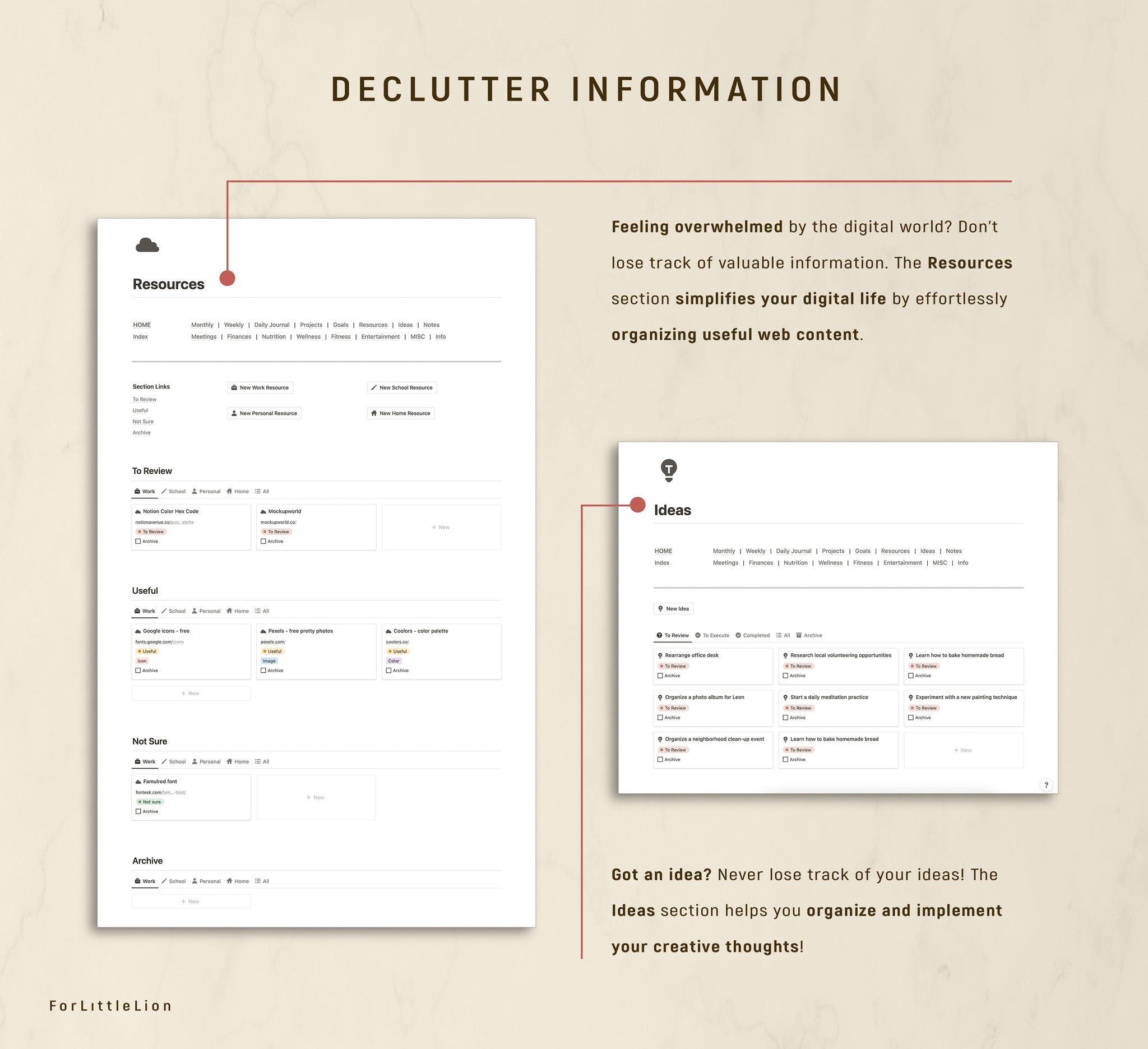 The Ultimate Notion Planning System – ForLittleLion