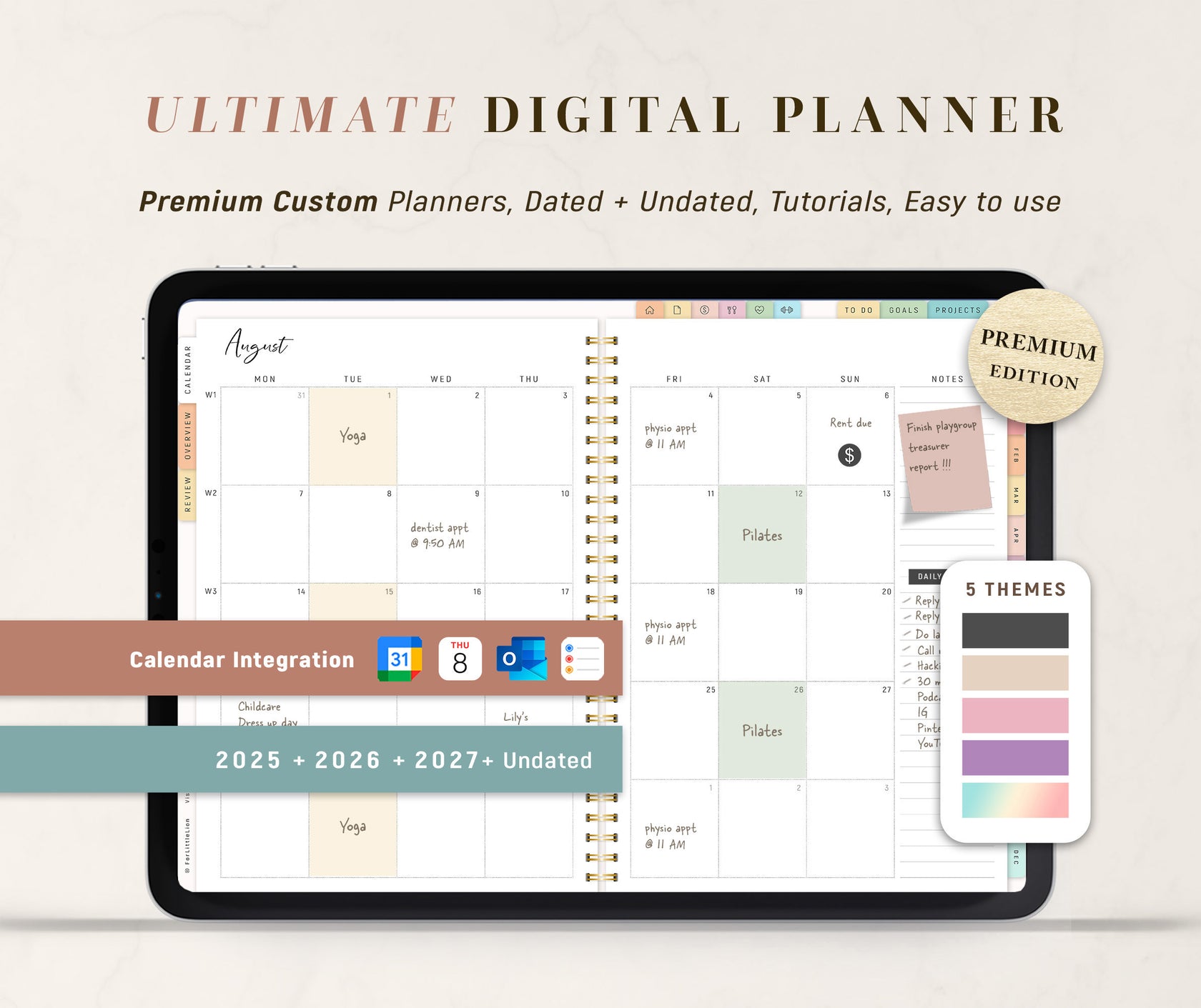Ultimate Digital Planner | 2025 2026 2027 + Undated – ForLittleLion