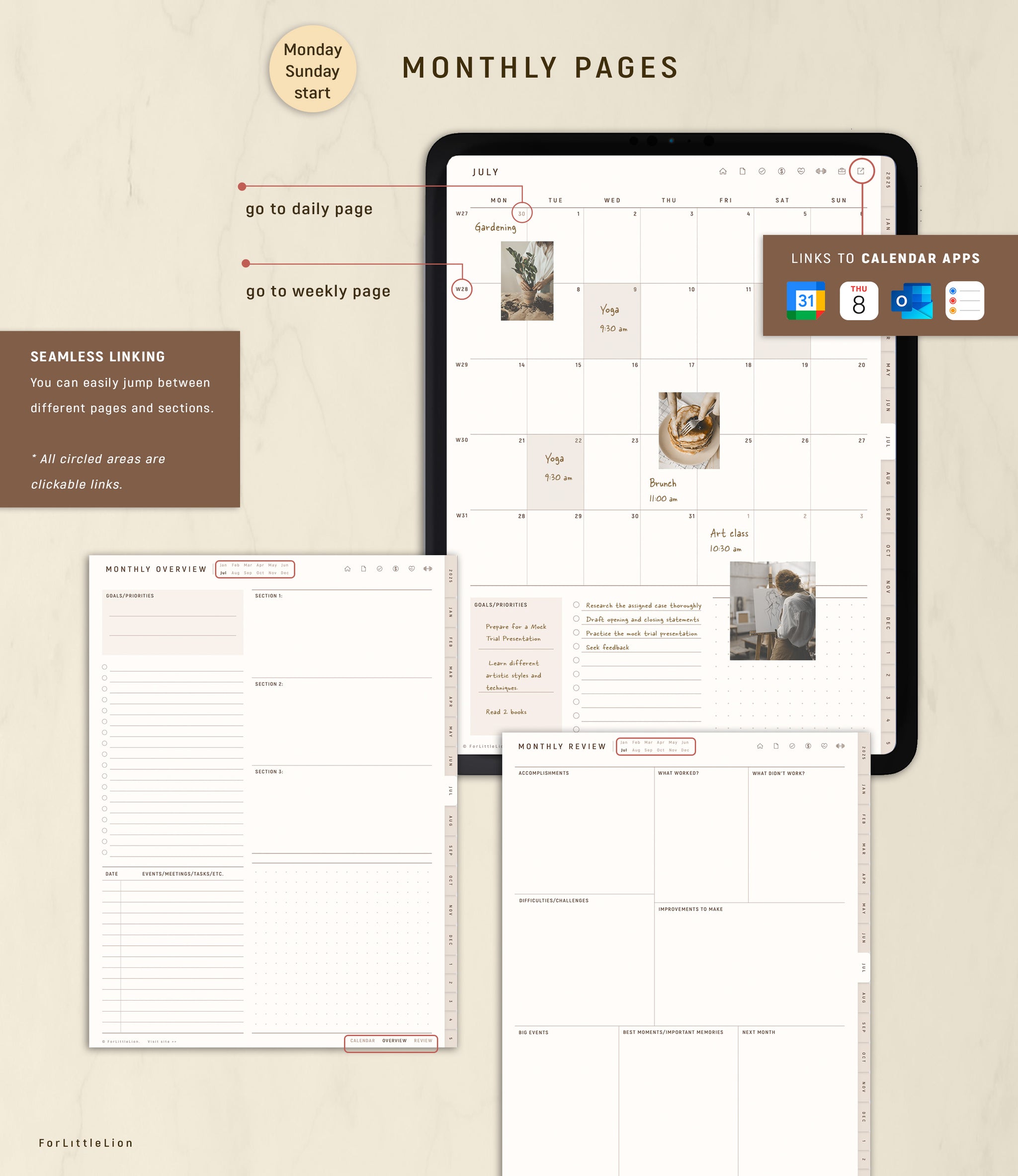 All-in-one Digital Planner | 2026 2027 + Undated – ForLittleLion