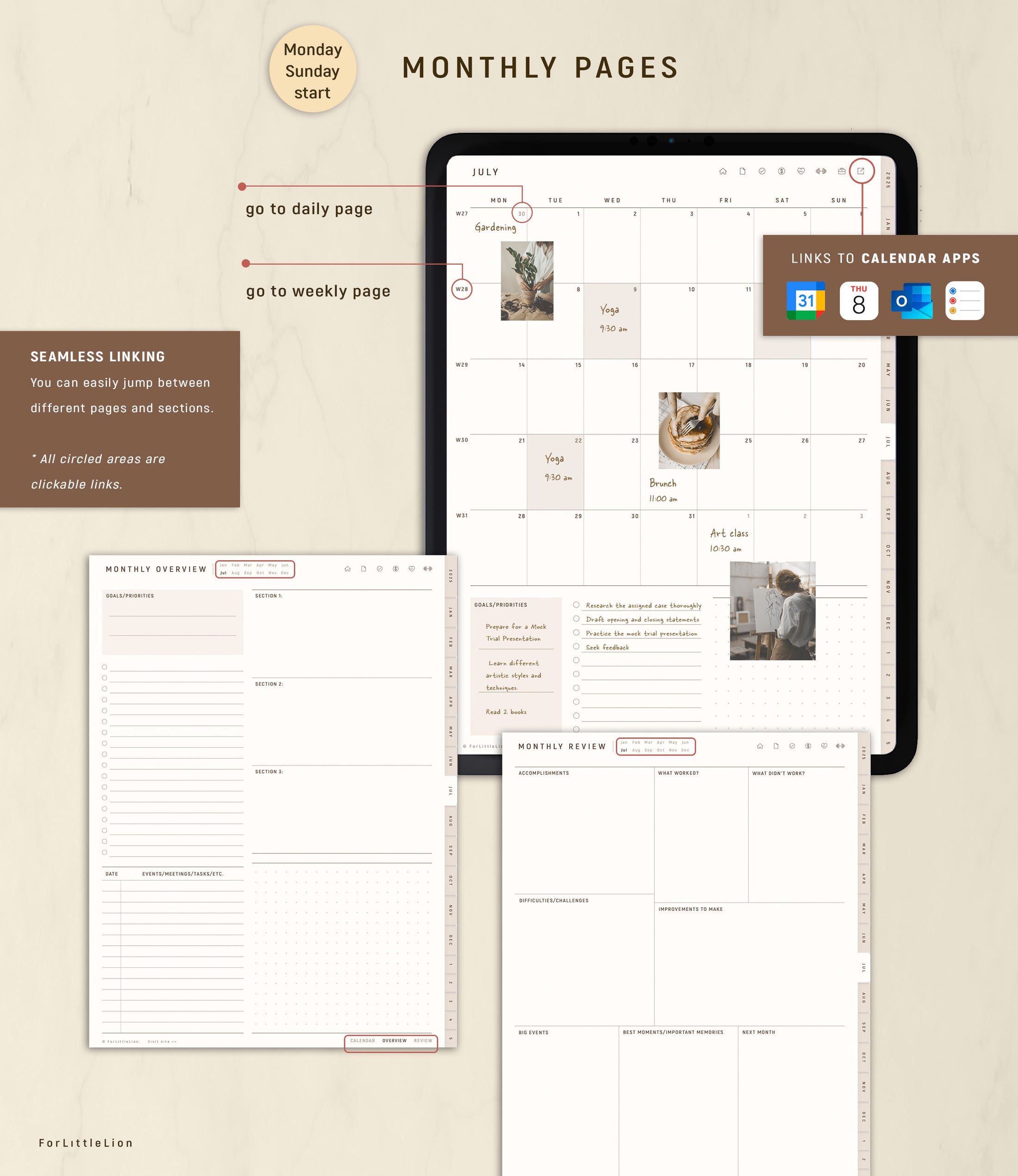 All-in-one Digital Planner | 2025 2026 2027 + Undated – ForLittleLion