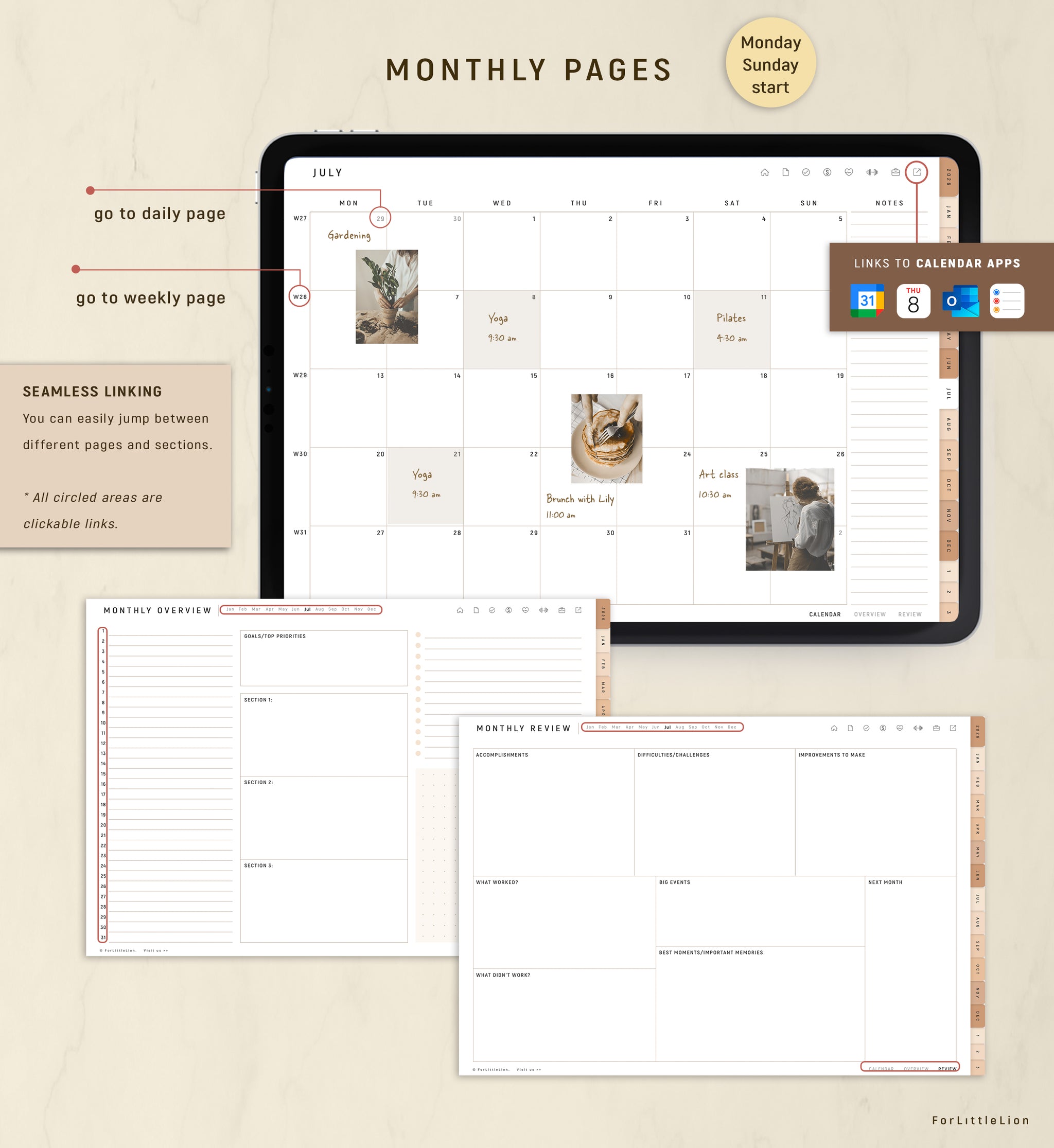 All-in-one Digital Planner 2025 2026 + Undated – ForLittleLion